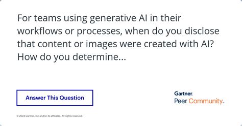 For Teams Using Generative Ai In Their Workflows Or Processes When Do You Disclose That Content