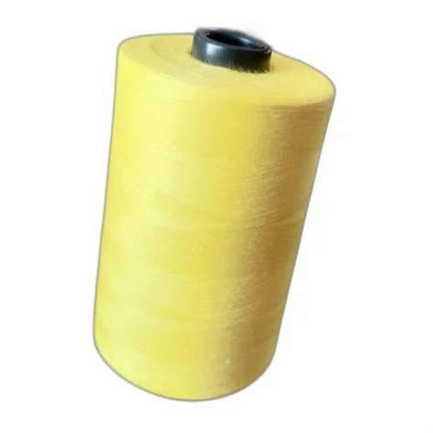 Spun Yellow Polyester Sewing Thread 10000 Meter Packaging Type Reel