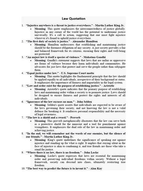 Law Quotation Pdf Justice Crime And Violence