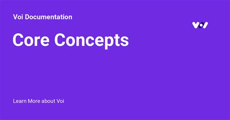 Core Concepts Voi Documentation