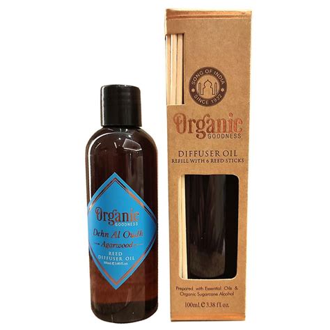 Diffuser Oil Refill Organic Goodness Dehn Al Oudh Agarwood 100ml