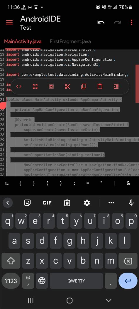 Bug Text Colour For Selection It S Not Usable Issue AndroidIDEOfficial AndroidIDE
