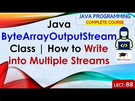 Java I O Tutorial ByteArrayOutputStream Class How To Write Into Multiple Streams YouTube