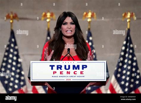 Kimberly Guilfoyle Speaks As She Tapes Her Speech For The First Day Of