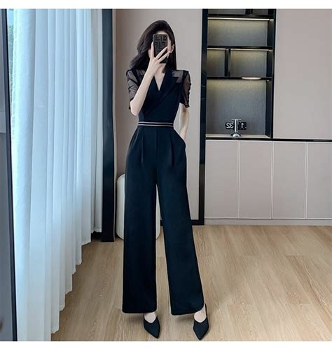 솔저스 여성바지 여름 하이웨스트 와이드 점프슈트 일자 팬츠 슬림핏 Oph2 티몬