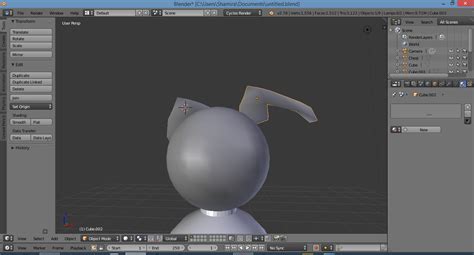 D View How Do I Mirror A Object Without The Mirror Modifier Blender Stack Exchange