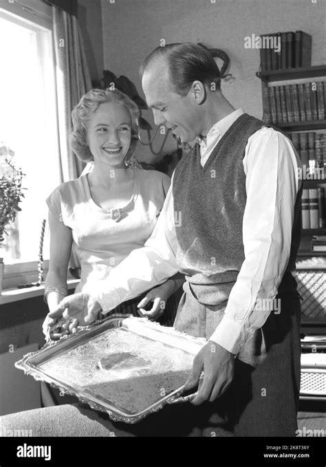 Slemdal 19580426 A Casa Dellattore Coppia Lasse Kolstad E Bab