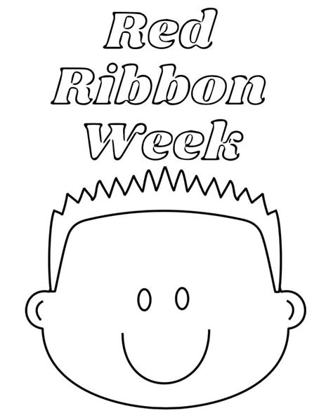Printable Red Ribbon Coloring Pages 2025