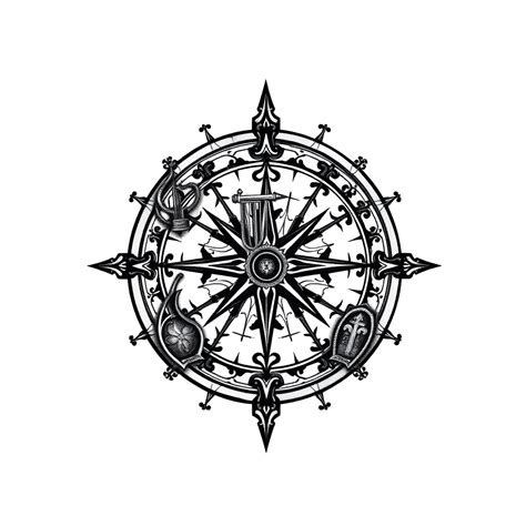 Best Gothic Compass Tattoo Generator Vondy