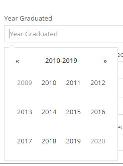 Jquery How To Format A Cloned Datepicker To Only Display A Year Only