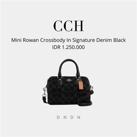 Jual Mini Rowan Crossbody In Signature Denim Black Kota Bekasi Dndn