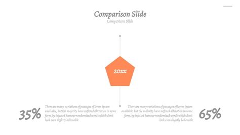 The Comparison Slide Shows The Number Of People In Each Section Of The Slide Google Slide Theme
