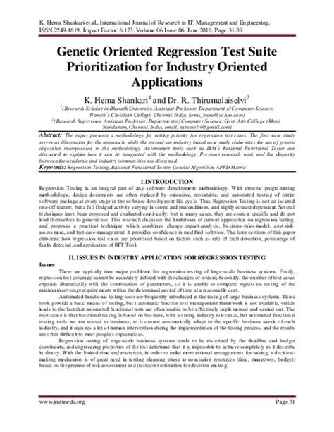 Pdf Genetic Oriented Regression Test Suite Prioritization For