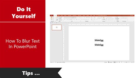 How To Blur Text In PowerPoint Presentation Template