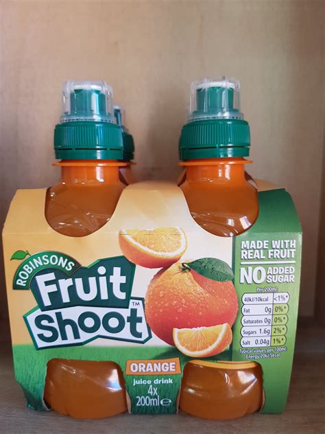24x Robinsons Fruit Shoot Orange No Added Sugar (6x 4 Packs x200ml) & Low Price Foods Ltd