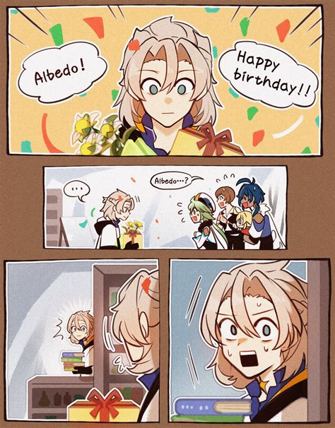 Happy Birthday Albedo Genshin Impact Hoyolab