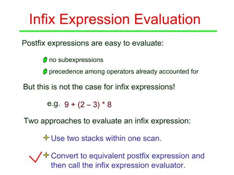 Ppt Infix Expression Evaluation Powerpoint Presentation Free