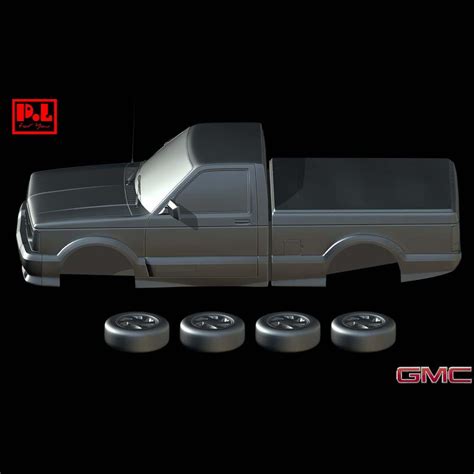 Gmc Syclone 1991 Car Model Kit — 3d Print Stl Obj Files For 3d