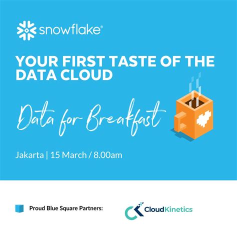Cloud Kinetics Indonesia On Linkedin Snowflakedataforbreakfast Dataforbreakfast Data