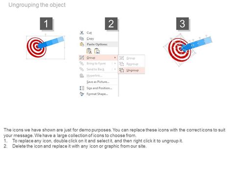 Target Planning Arrow With Icons Powerpoint Slides
