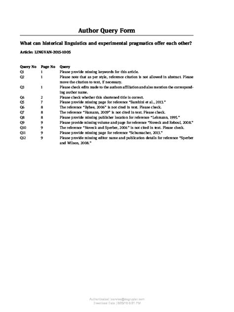 What Can Historical Linguistics And Experimental Pragmatics Offer Each