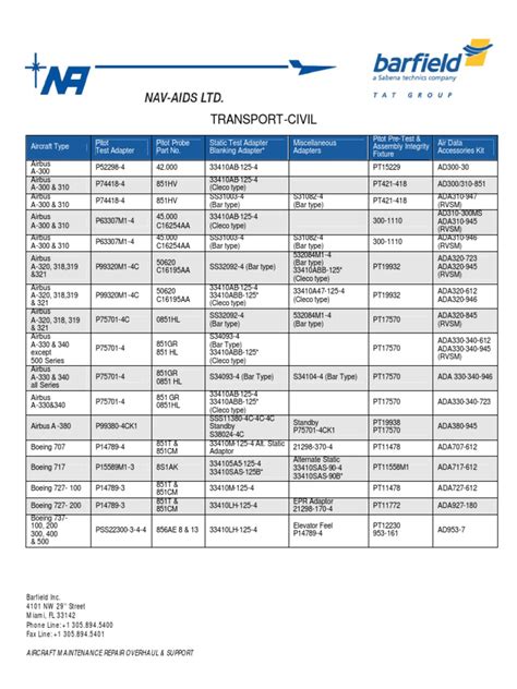 Prod Pitot Static Adapters Pdf Pdf