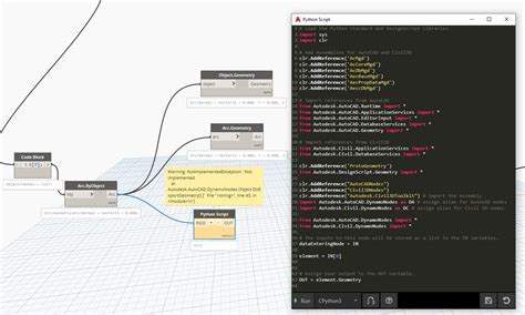 Import Arcs Geometry To Dynamo By Python Civil 3d Dynamo