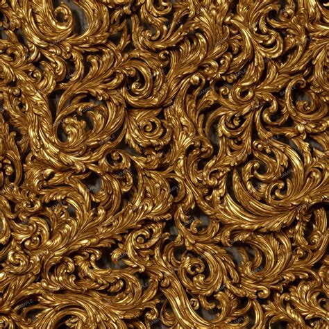 Golden Rococo Scrollwork 43 Pattern Crew