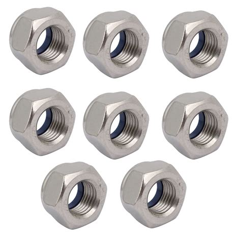 8pcs M14 X 1 5mm Pitch Metric Fine Thread 304 Stainless Steel Hex Lock Nuts Walmart Canada