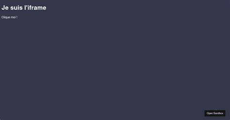Post Message Iframe Codesandbox