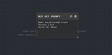 Mcp Get Prompt Node Rivet