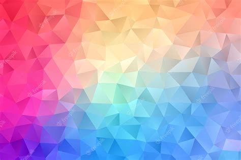 Premium Vector Abstract Background Wallpaper Colorful Triangle Polygon Hexagon Premium Vector