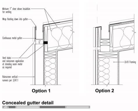 9 Concealed Gutter Detail Ideas Architecture Details Architecture Roof