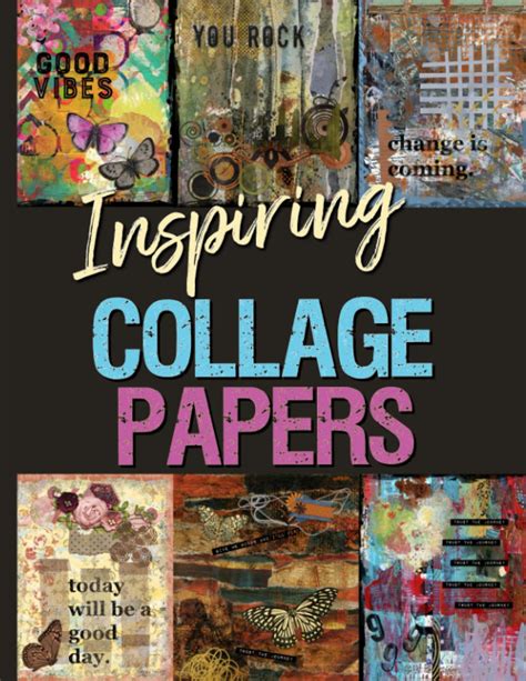 Inspiring Collage Papers 18 Doubled Sided Artistic Sheets For Scrapbooking Junk Journals Art