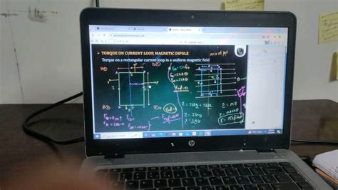 Torque On Current Loop Magnetic Dipoletorque On A Rectangular Current L