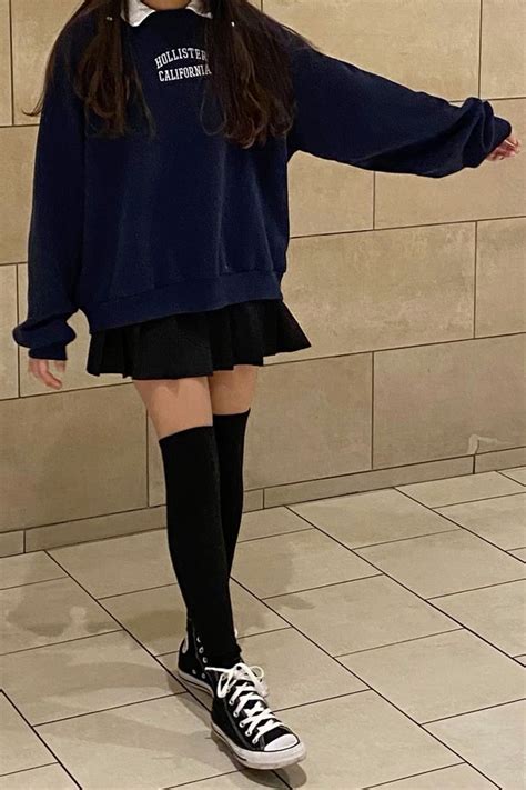 Outfit Ideas With Long Socks Skirt Outfits With Long Socks Knee High