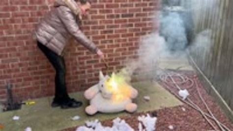 Destroy And Burning Plush Chair Inflatable Fetish Girl Clips4sale