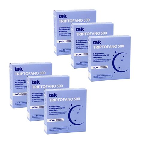 Tak Triptofano 500mg Kit 6 Caixas Eolias