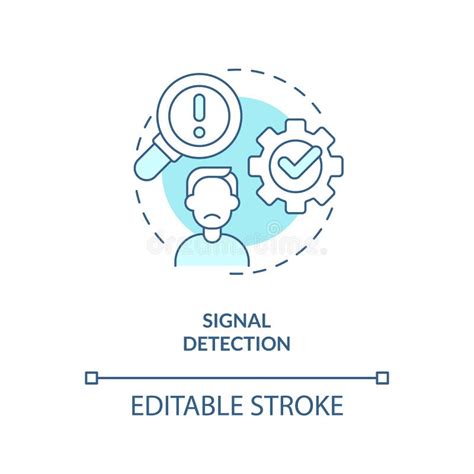 Signal Detection Turquoise Concept Icon Stock Vector Illustration Of