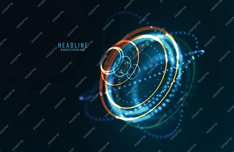 Premium Vector Osnovnye Technological Future Interface Hud Circuit Platform Abstract