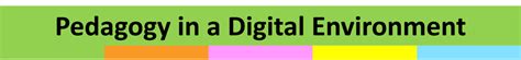 Digital Teacher Framework Pedagogy In A Digitally Enabled Learning In