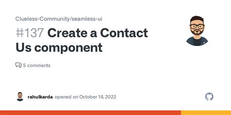 Create A Contact Us Component · Issue 137 · Clueless Community