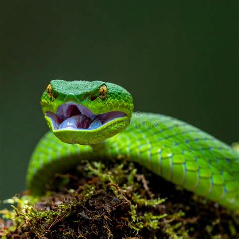 Green Tree Viper Mouth
