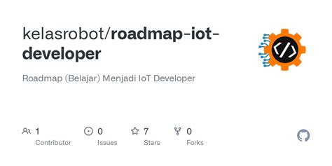 Github Kelasrobotroadmap Iot Developer Roadmap Belajar Menjadi
