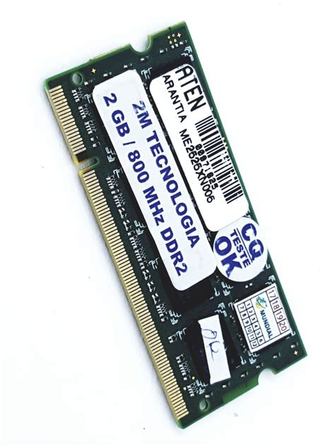 Memória Para Notebook Ddr2 2g 800mhz Semi Novamemória