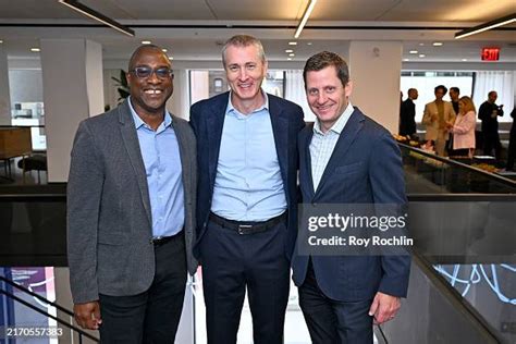 Kareem Yusuf Alex Stern And Rob Thomas Attend As Ibm Opens A New