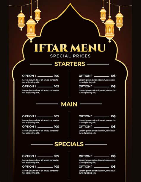 Images De Carte Menu Iftar Téléchargement Gratuit Sur Freepik