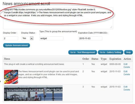 News Announcement Scroll Plugin Help Support