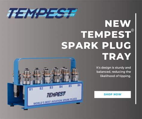 The Tempest® Spark Plug Tray Is Sturdy And Balanced Tempest Aero Group Posted On The Topic