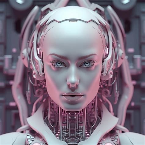 Premium Ai Image Ai Female Robot Face Of Future Generative Ai